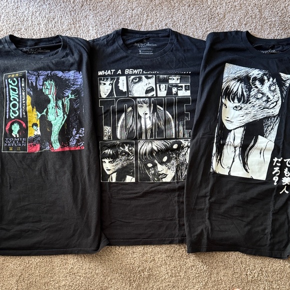 Ripple Junction | Shirts | Ripple Junction Black Junji Ito Graphic Tee ...